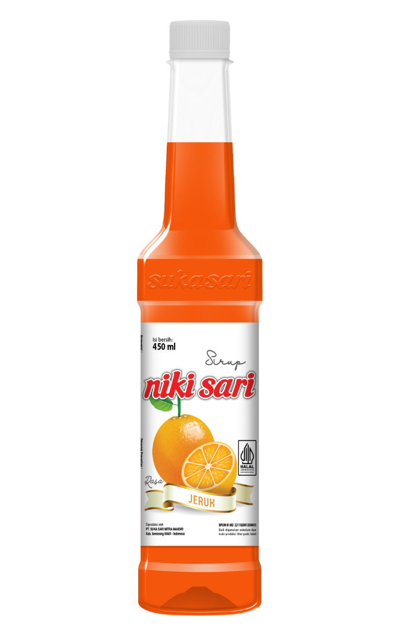 Sirup Niki Sari Rasa Jeruk 450 ml - Kecap Sukasari